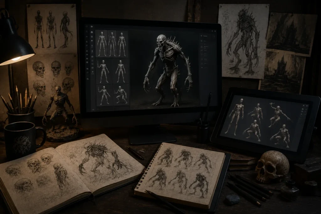 Best Horror Art Reference Websites for Artists
