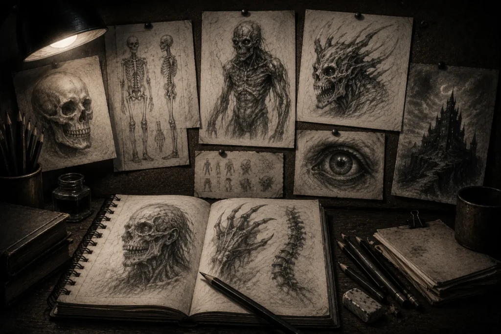 Best Horror Art Reference Websites for Artists