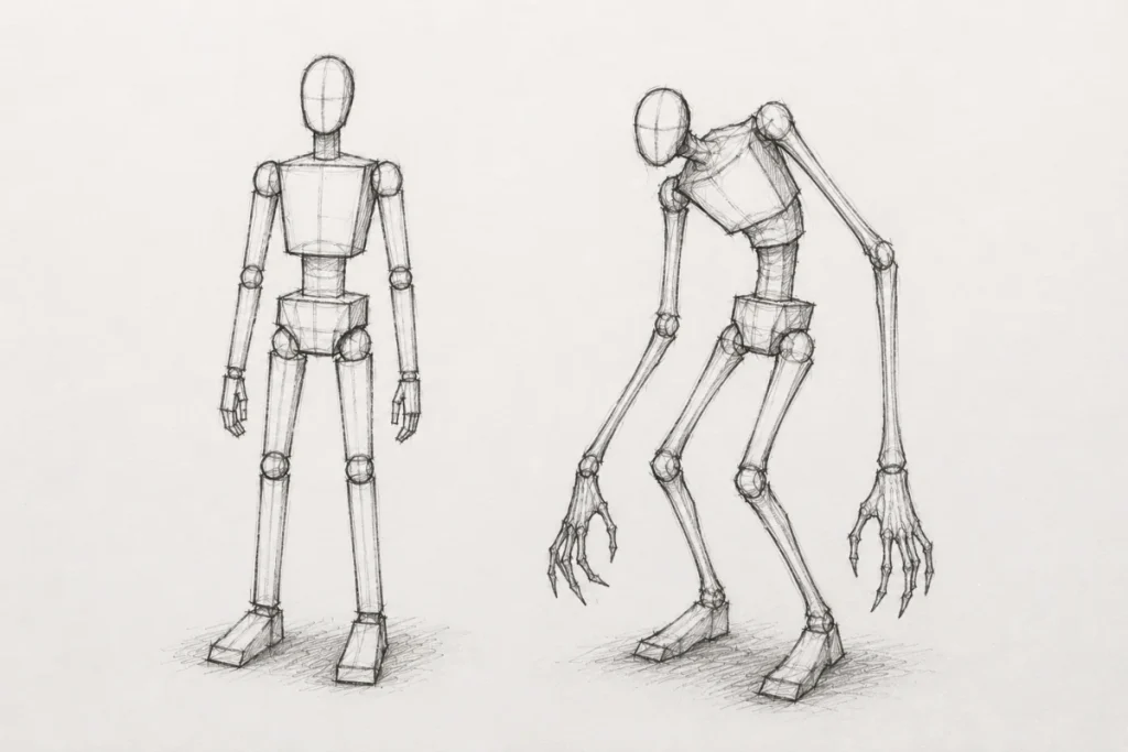 Basic Shapes for Horror Art (Beginner Guide)
