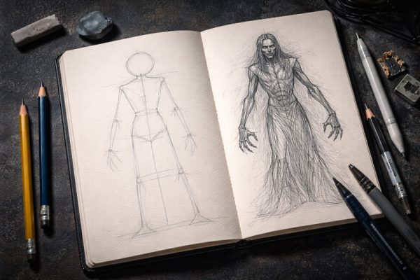 Simple Guidelines for Horror Drawing (Beginner Guide)