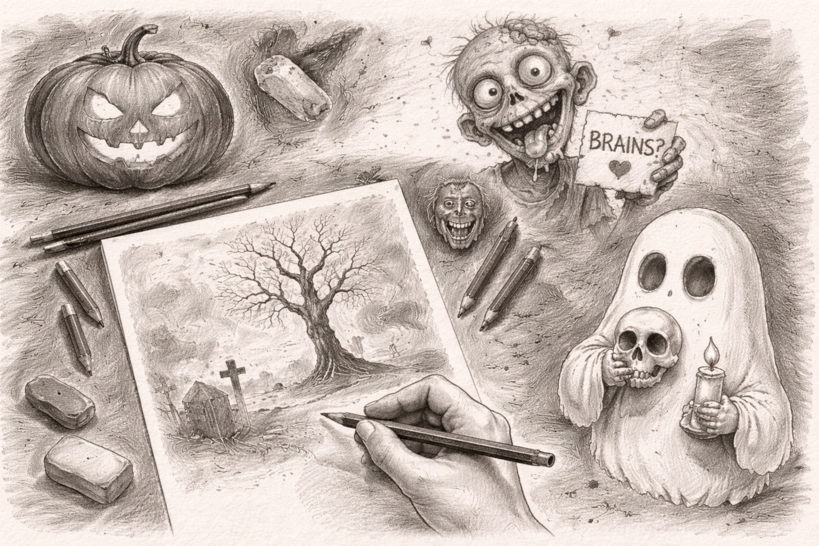 Beginner Horror Drawing Tutorials | Dreaded Designs